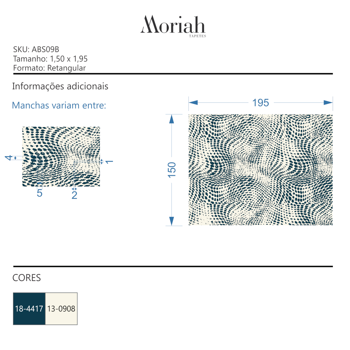 Tapete Sala Abstrato Marê - Retangular | Moriah Tapetes