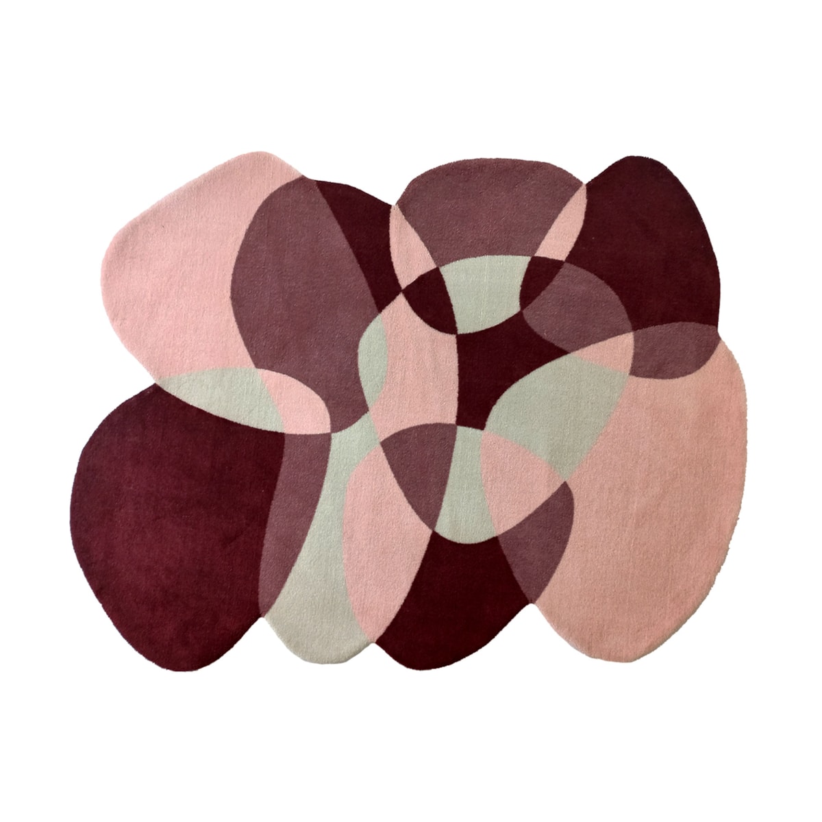 Tapete Sala Orgânico Mixture Rosa | Moriah Tapetes