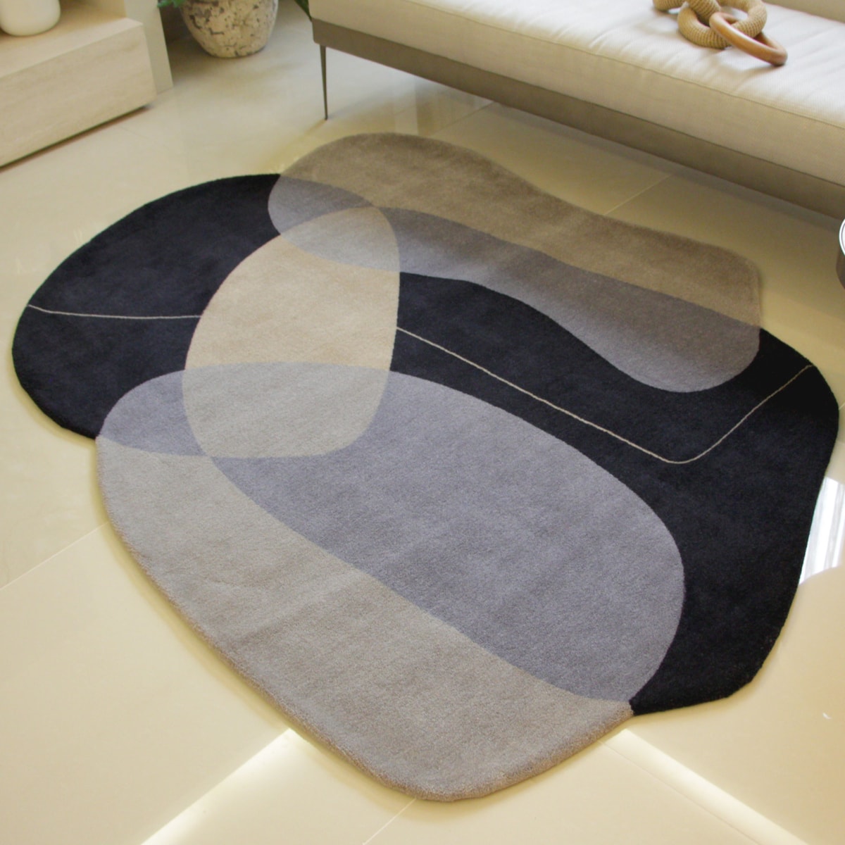 Tapete Sala Orgânico Unique Bedlam - Moriah Tapetes