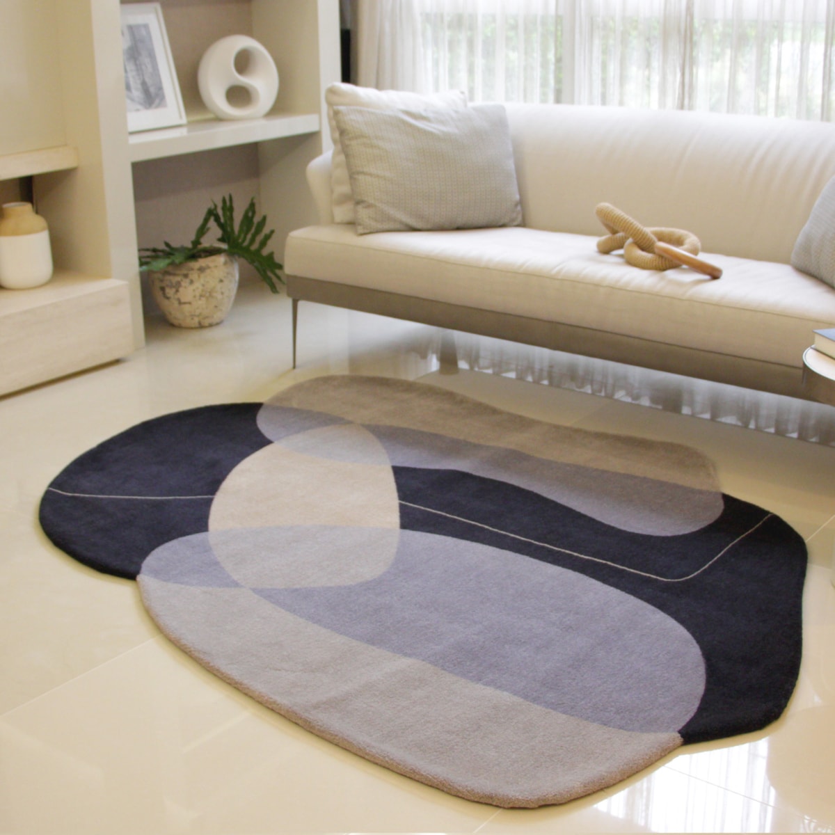 Tapete Sala Orgânico Unique Bedlam - Moriah Tapetes